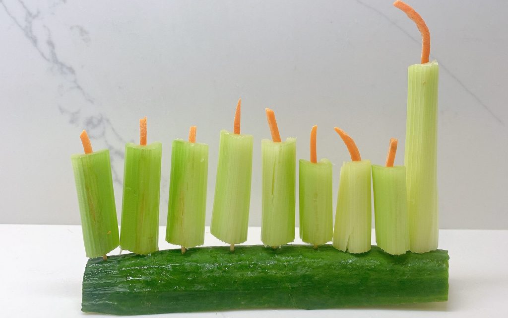Edible Menorah & Fun Food Gifts - Jews Eat Veggies